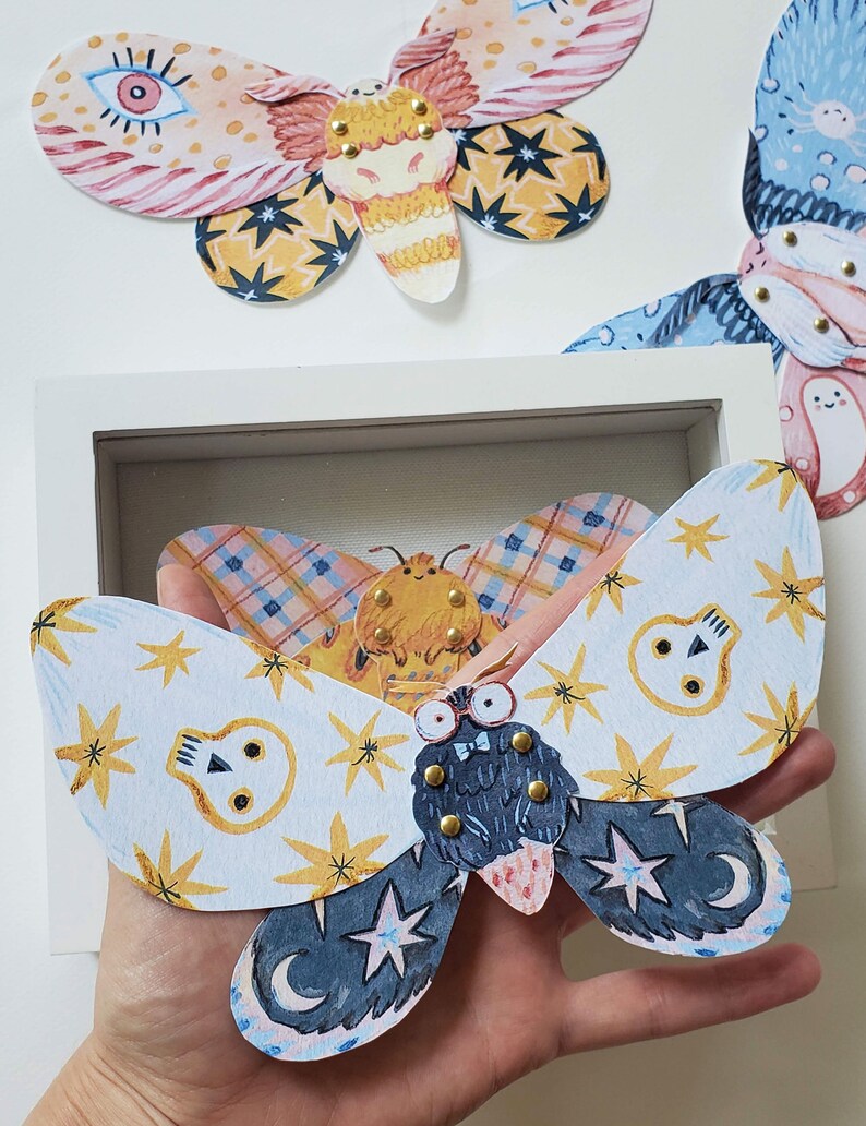 Download Printable Kid's Craft Moth Paper Doll - Etsy