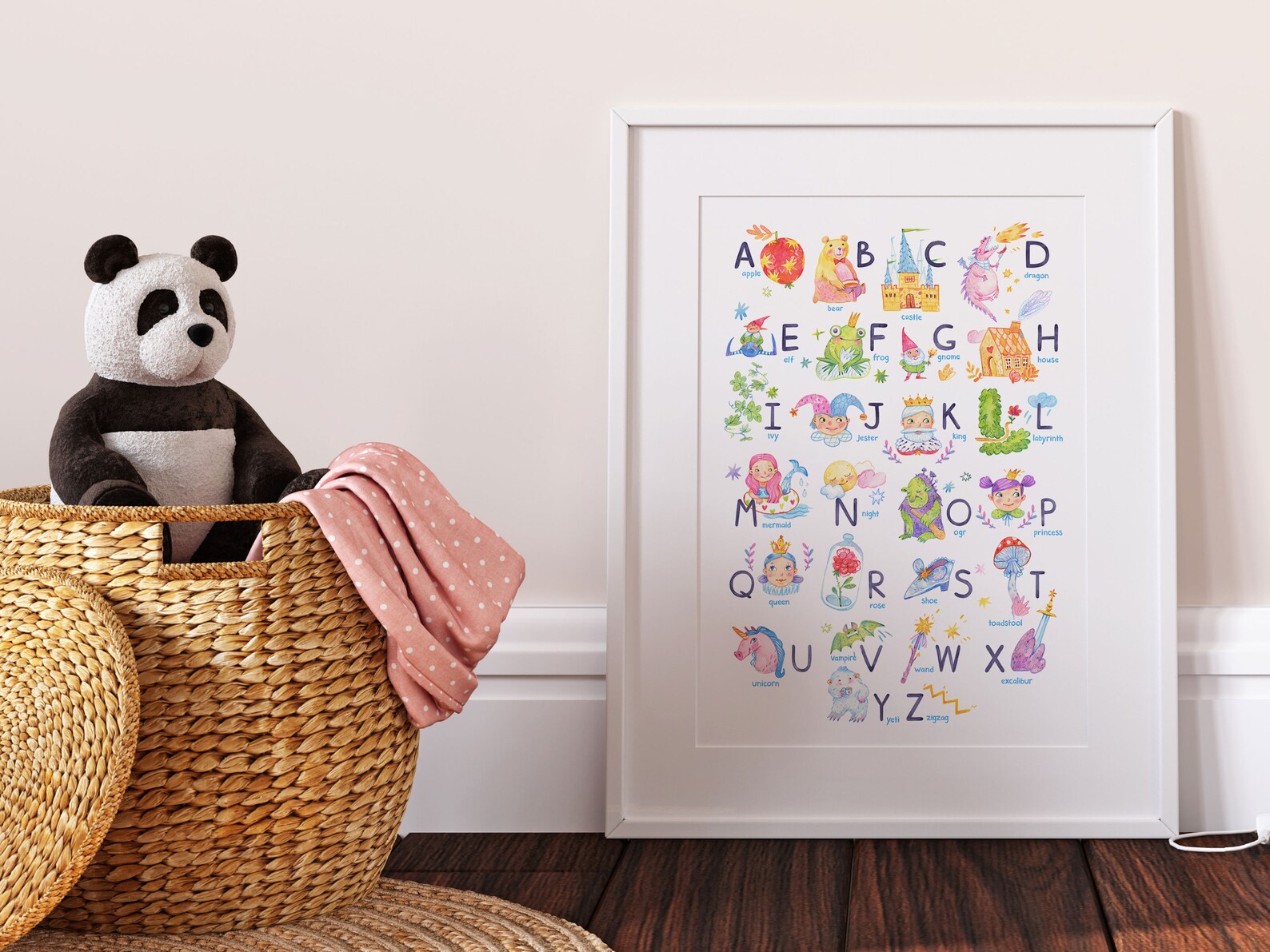 Fairytale Alphabet Poster ABC Poster Alphabet Print Kids - Etsy