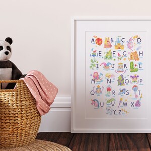Fairytale Alphabet Poster ABC Poster Alphabet Print Kids - Etsy