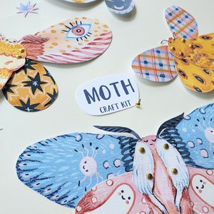 Download Printable, Kid's Craft, Moth Paper Doll, Halloween Craft ...