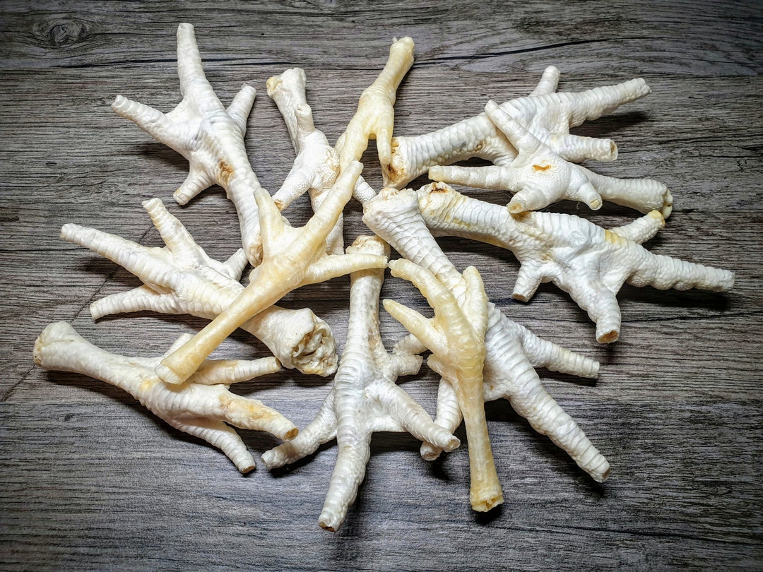 Puffed Chicken Feet 100% Natural Dog Treat - Puppy Dental Chew, High ...