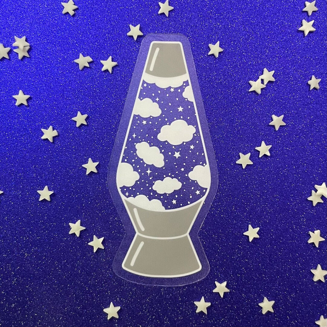 Clouds Lava Lamp Sticker Groovy Sticker Clouds Sticker Clear Sticker - Etsy