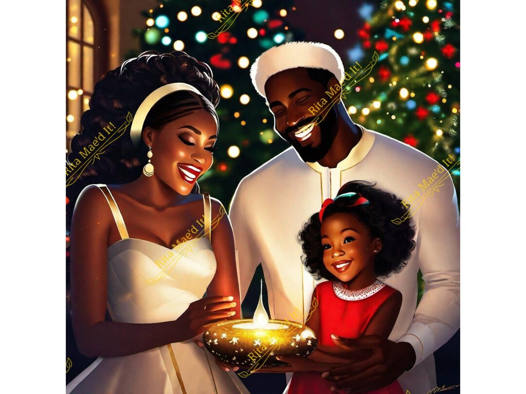 Beautiful Family at Christmas - Etsy
