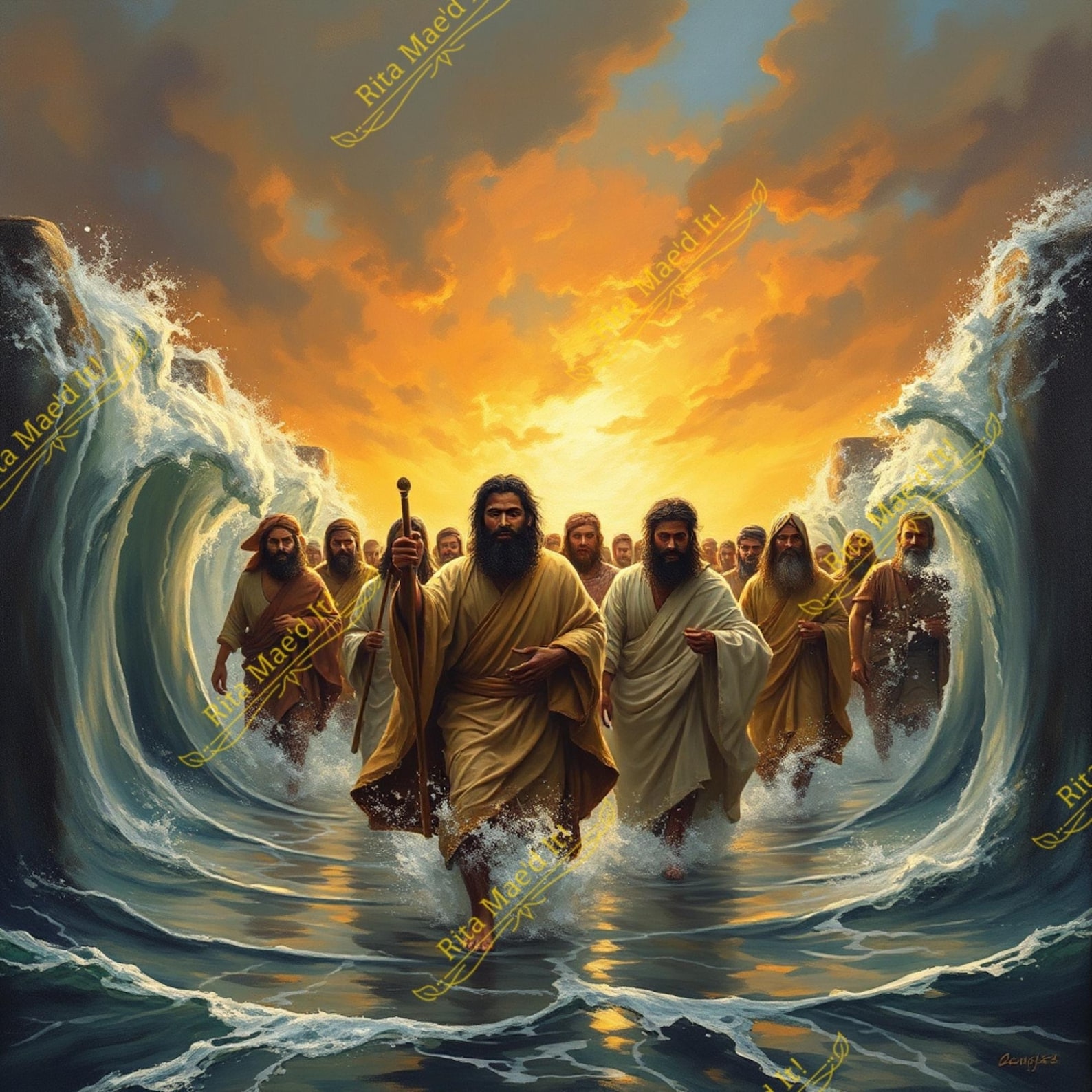 Moses and the Israelites PNG - Etsy