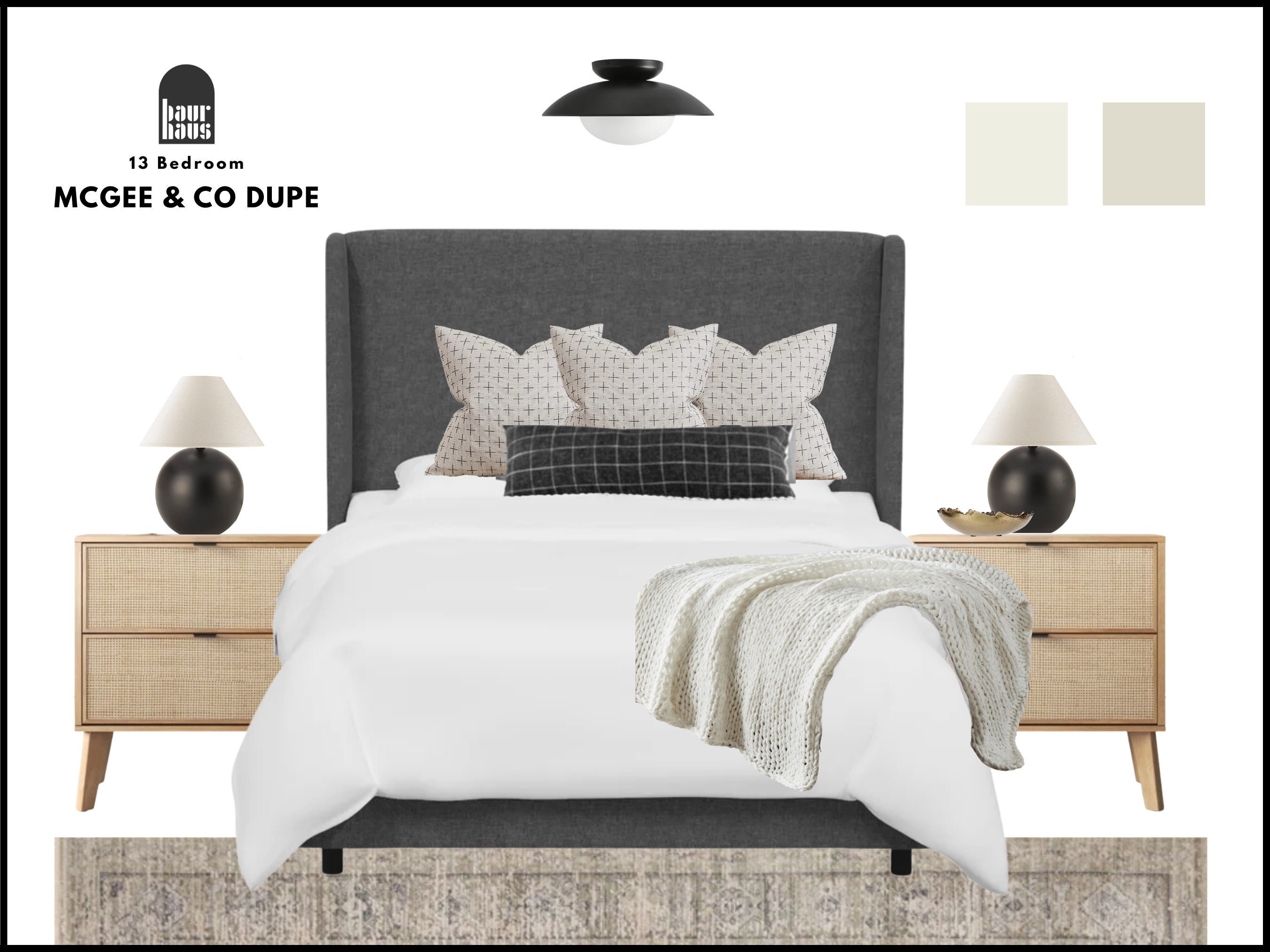Duped Mcgee & Co Bedroom Package|studio Mcgee Bed|bedroom Package|pre ...