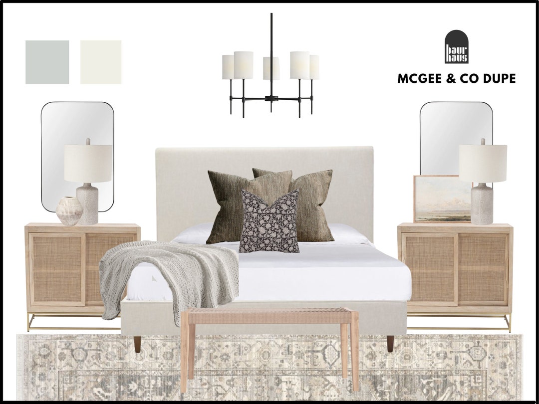 Duped Mcgee & Co Bedroom Package2|studio Mcgee Bed|bedroom Package|pre ...