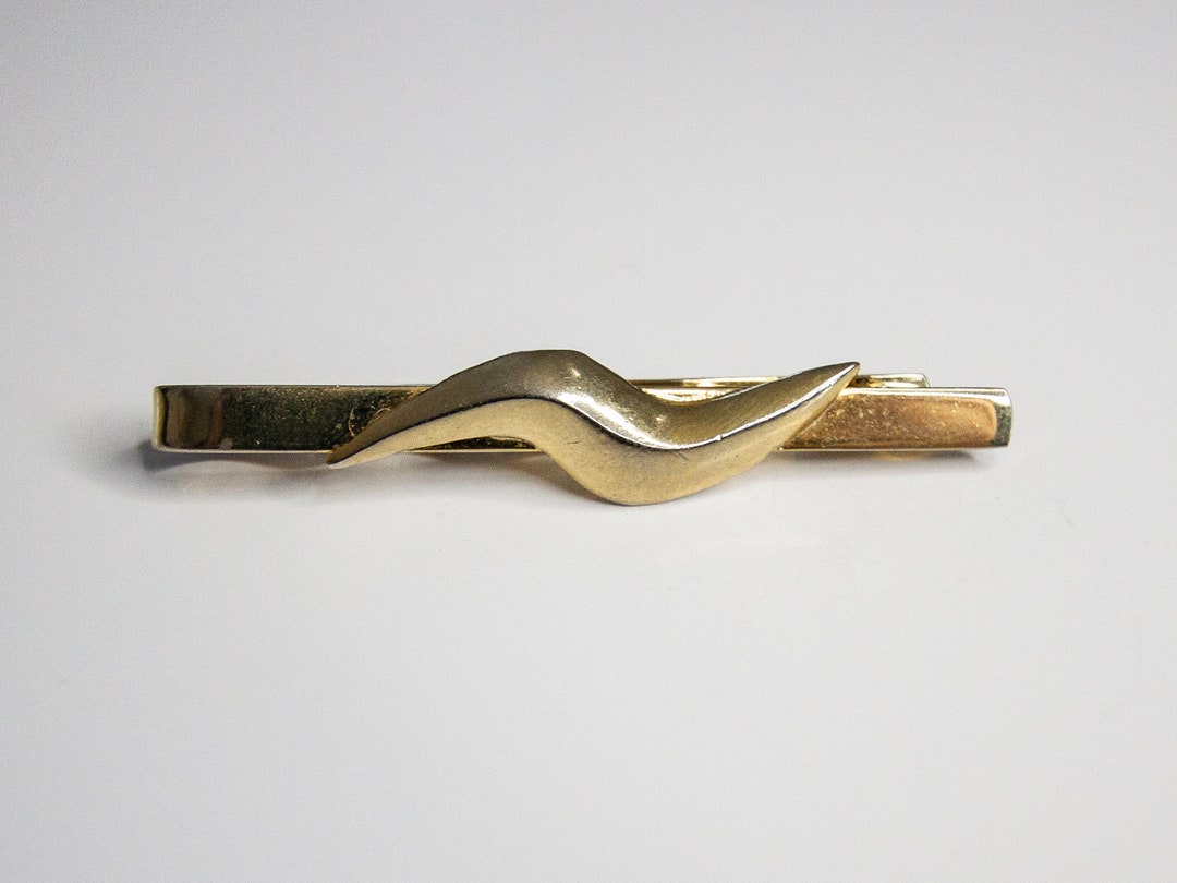 Wavy Shape Vintage Tie Clip - Etsy
