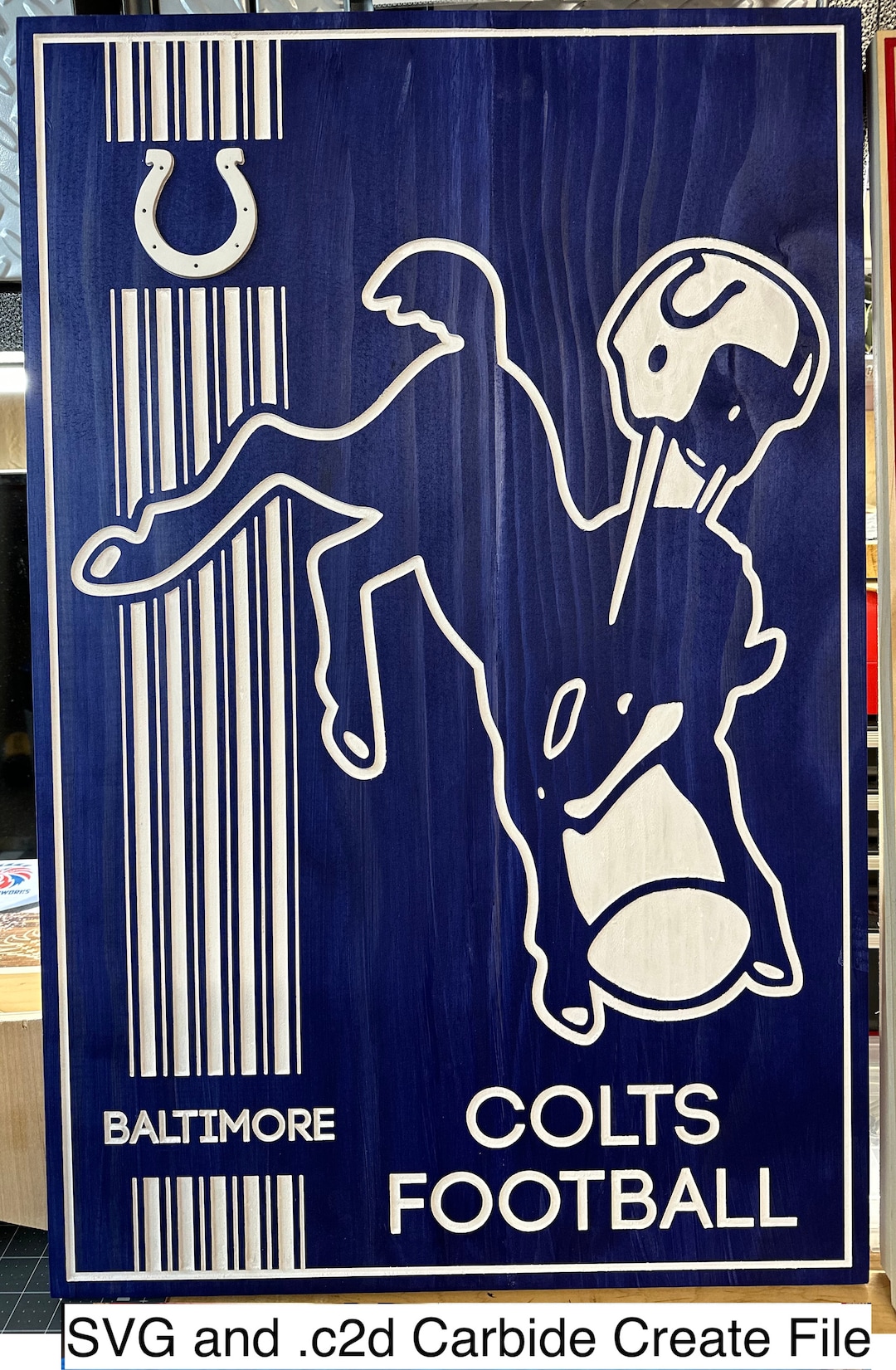 Colt Football SVG & .c2d Files Download Files - Etsy