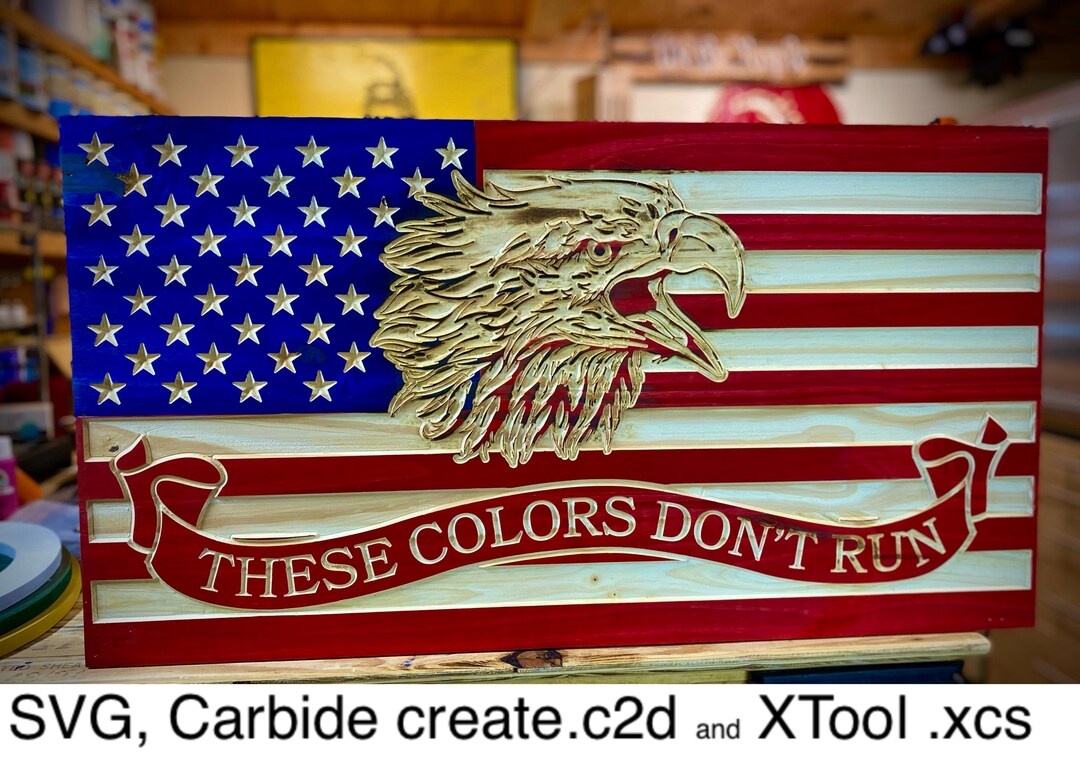 SVG & Carbide Create These Colors Don't Run .c2d File (including Tool ...