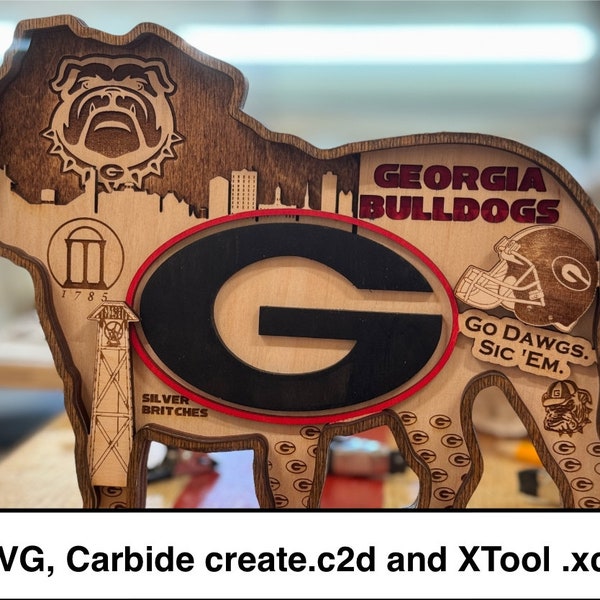 Georgia Bulldogs Svg - Etsy