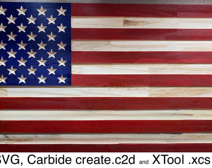 Draped Standing American Flag CNC Template .c2d Downloadable File ...