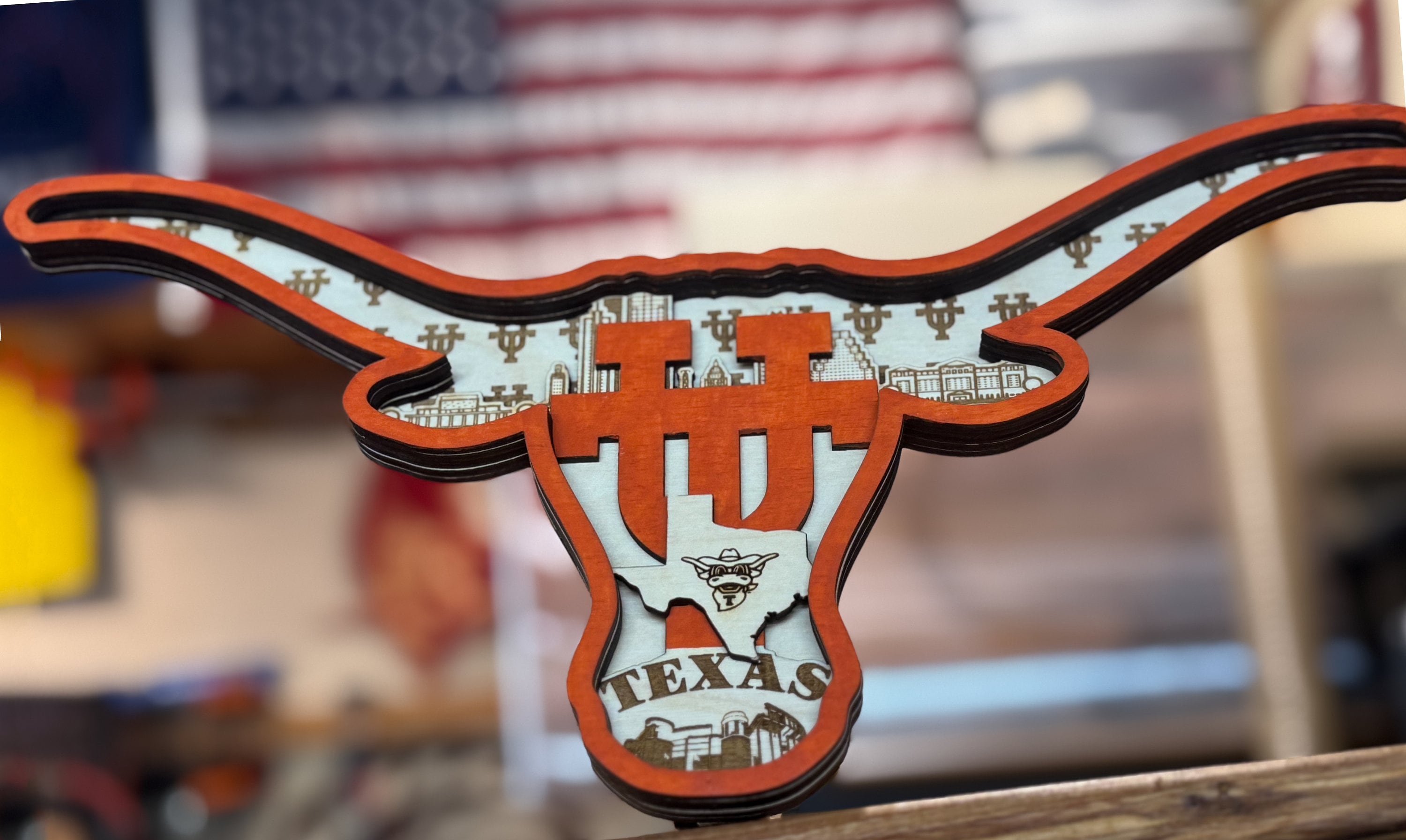 Longhorns Laser Cut Files & SVG Carbide Create Files .c2d Xtool .xcs - Etsy