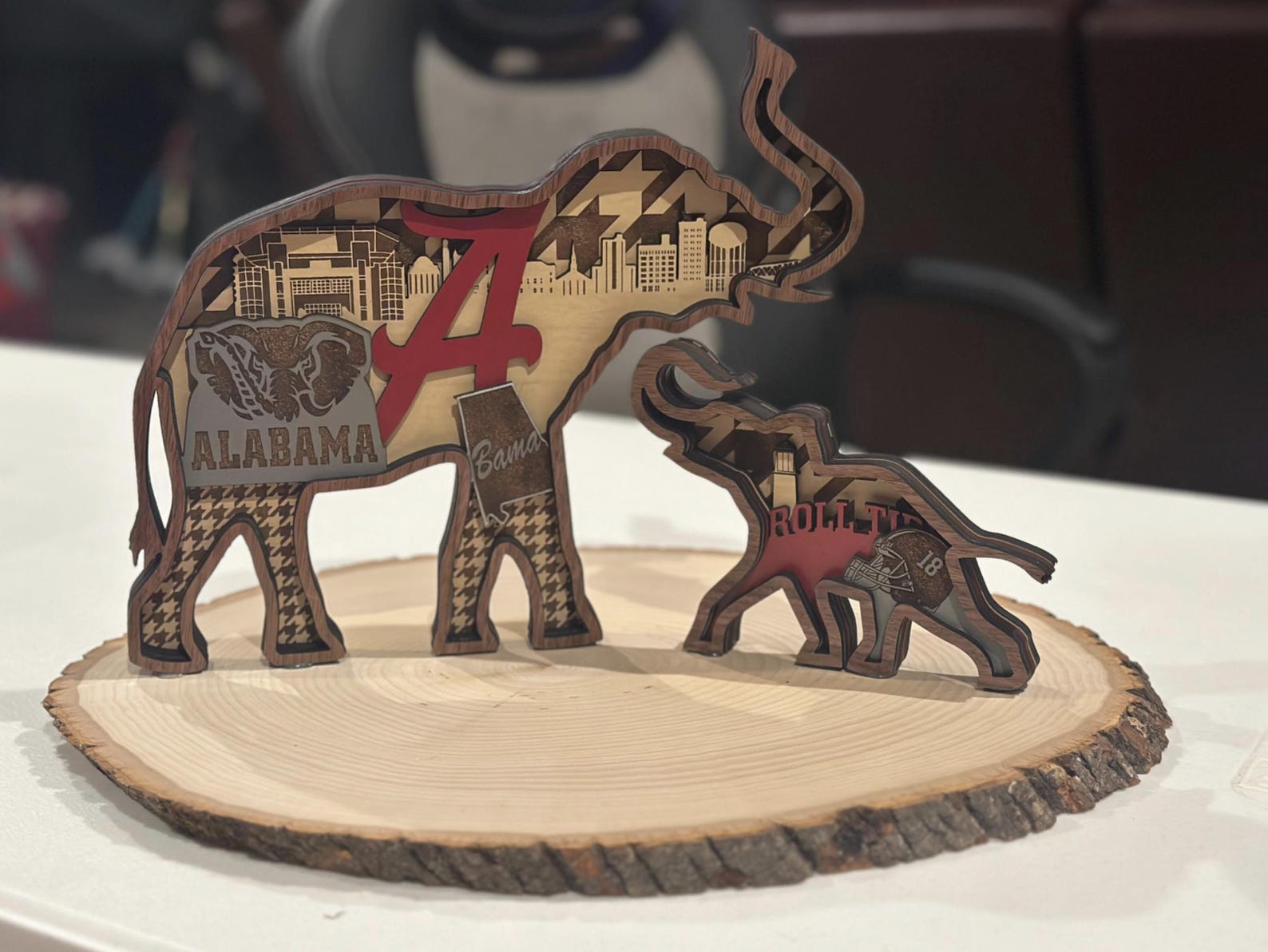 Alabama Elephant Laser Cut Files SVG, X Tool and Carbide Create - Etsy