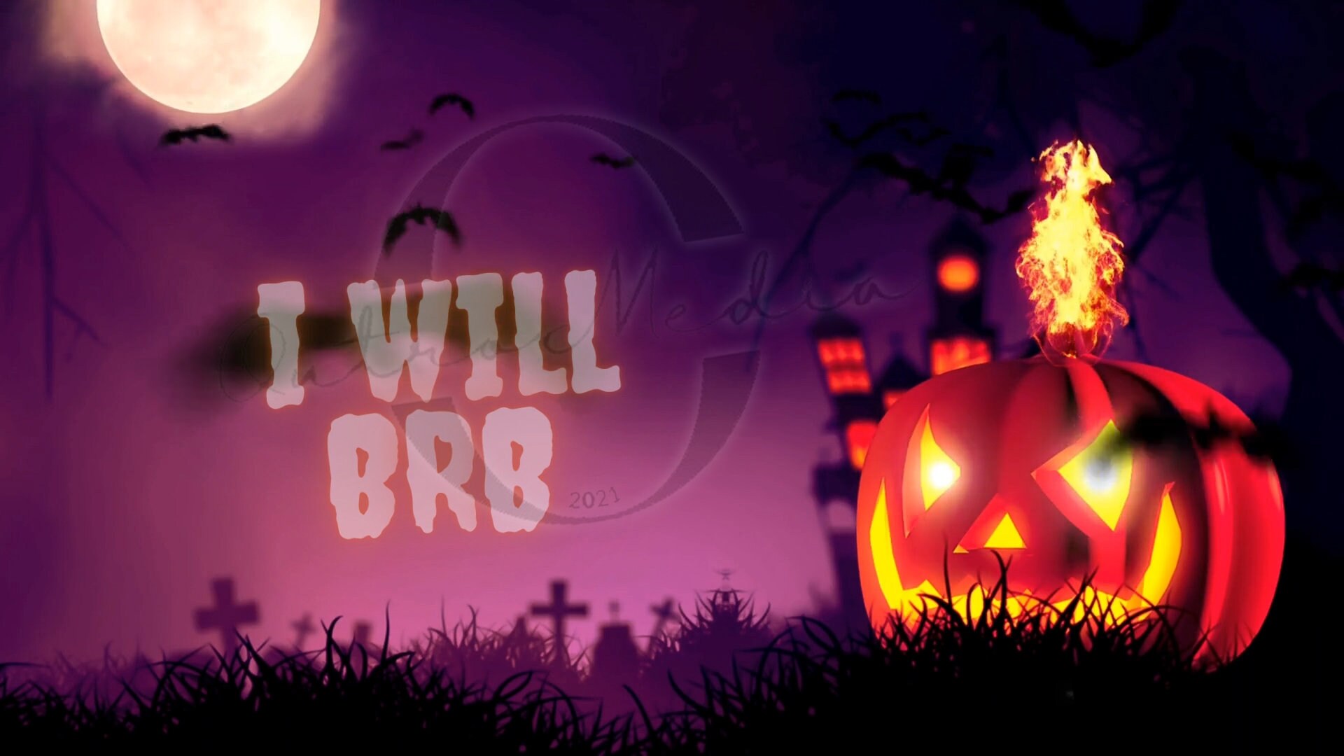 Halloween Animated Overlay Scenes Package - Starting Soon, BRB, Ending ...