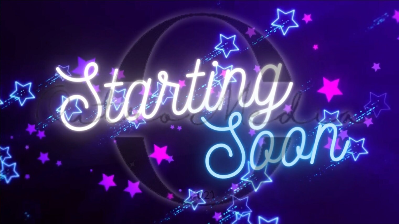 Starry Night Overlay Scenes Package - Starting Soon, BRB, Thanks for ...