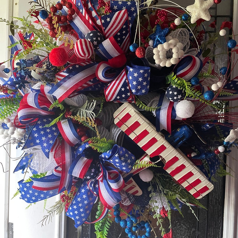 Labor Day Wreath - Etsy