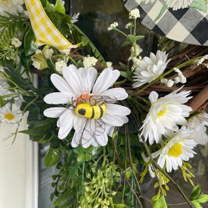 Summer Daisy Front Door, Summer Floral Front Door, Welcome Daisy Front ...