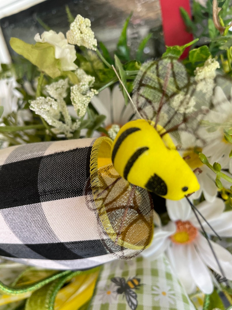 Summer Daisy Front Door, Summer Floral Front Door, Welcome Daisy Front ...