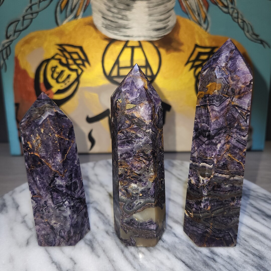 Silky Fluorite Root Tower. Brecciated Fluorite Tower. Fluorite Tower ...