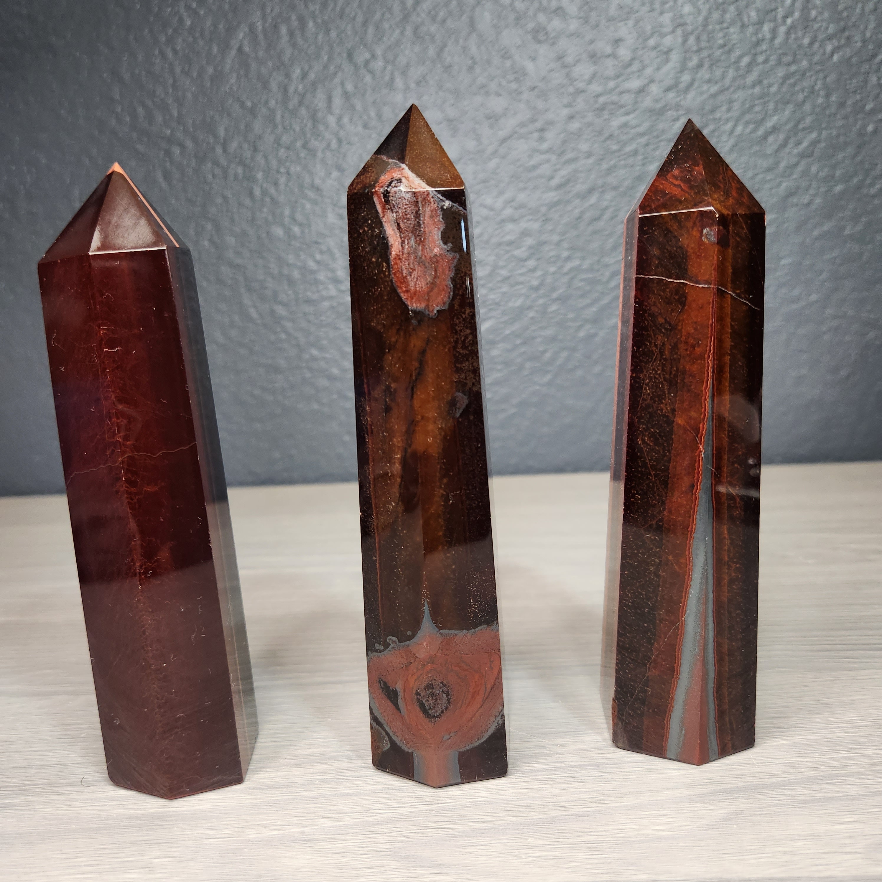 Red Tiger's Eye Tower. Red Tiger's Eye Point. Red - Etsy