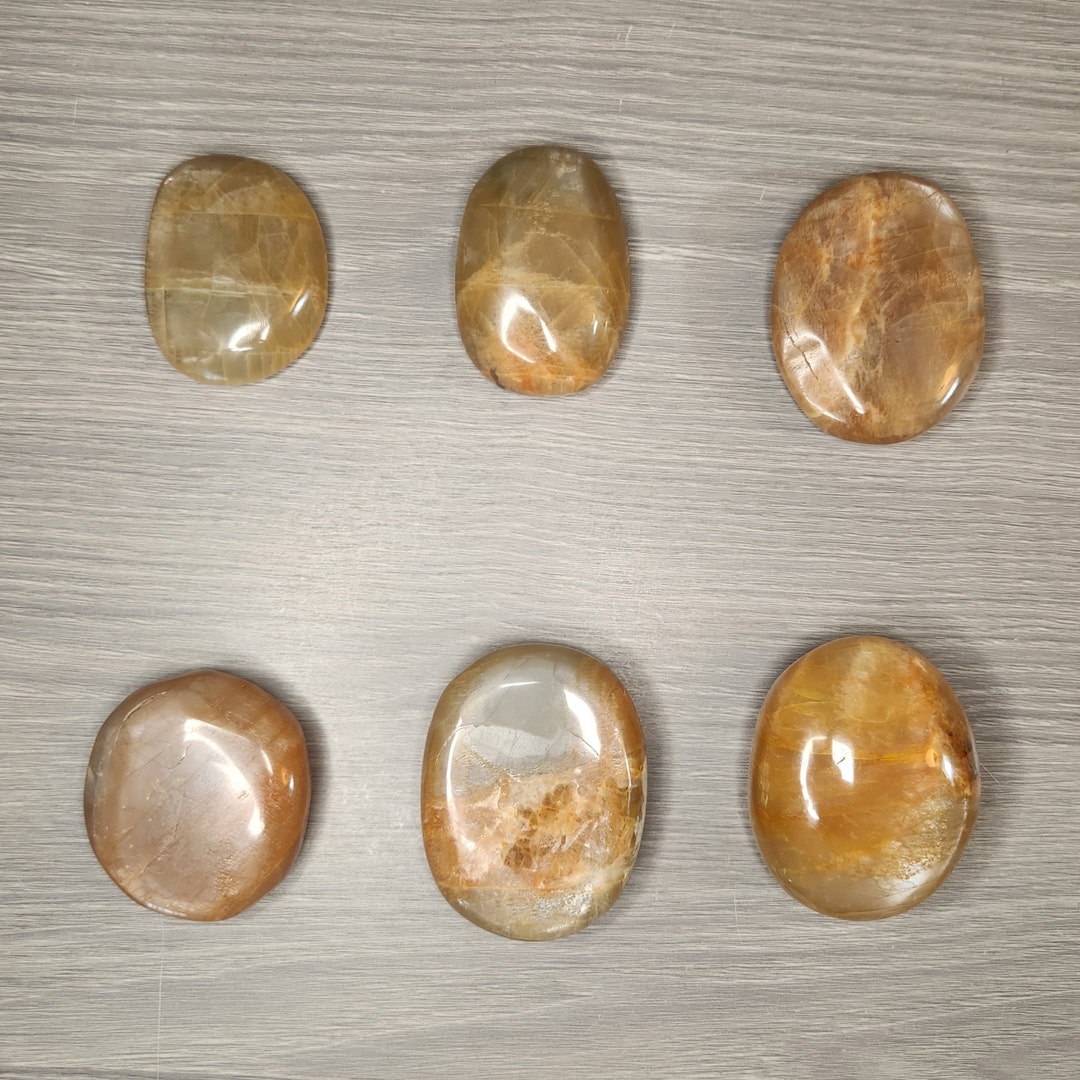 Black Moonstone Palm Stone. Black Moonstone Gallet. - Etsy