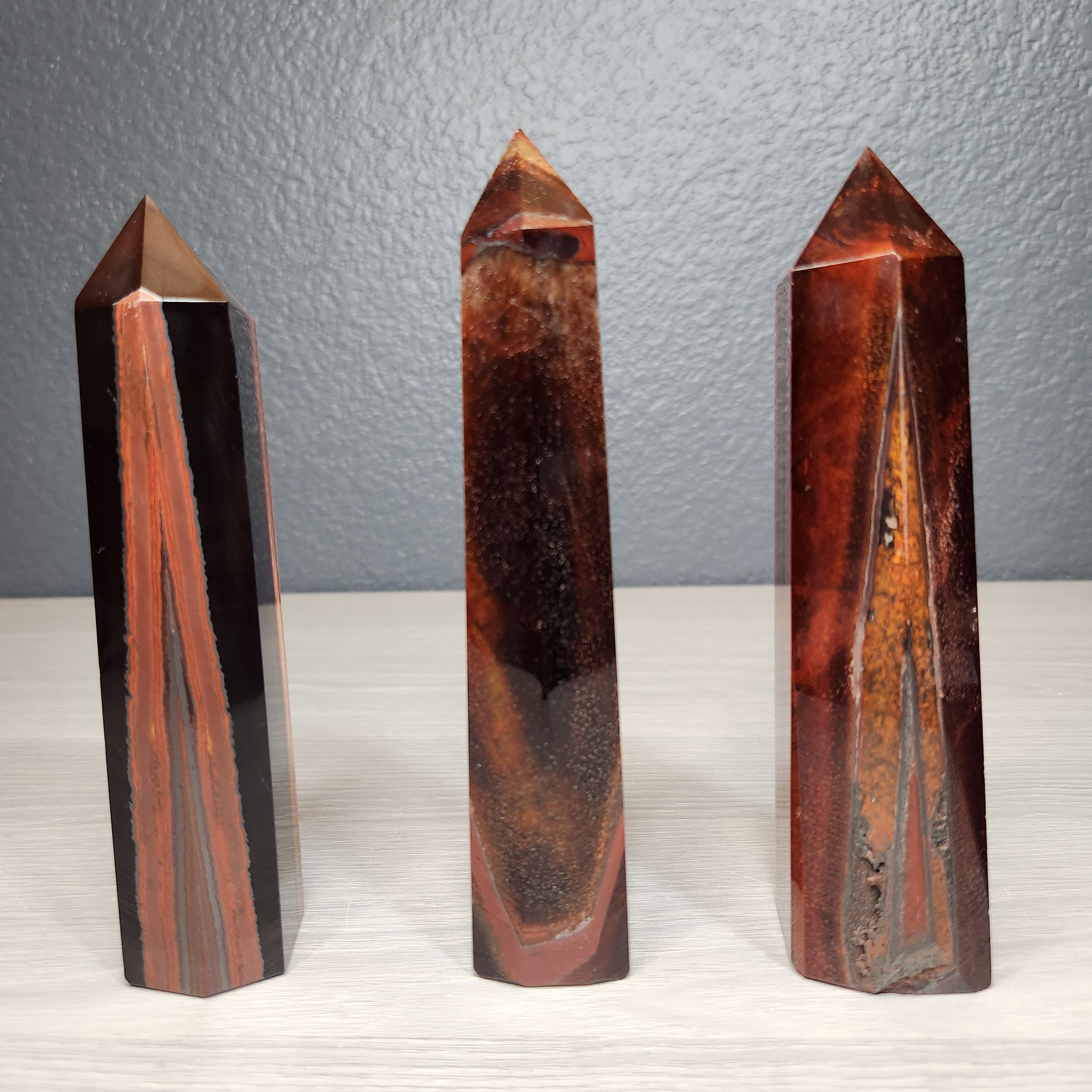 Red Tiger's Eye Tower. Red Tiger's Eye Point. Red - Etsy