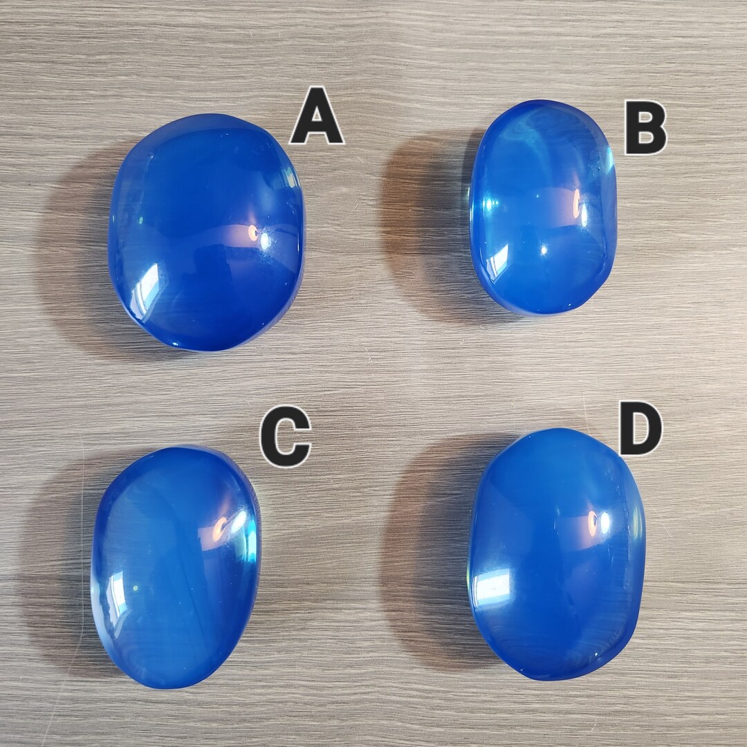 Blue Opalite Palm Stones. Blue Opalite Healing Crystals. Crystal Palm ...