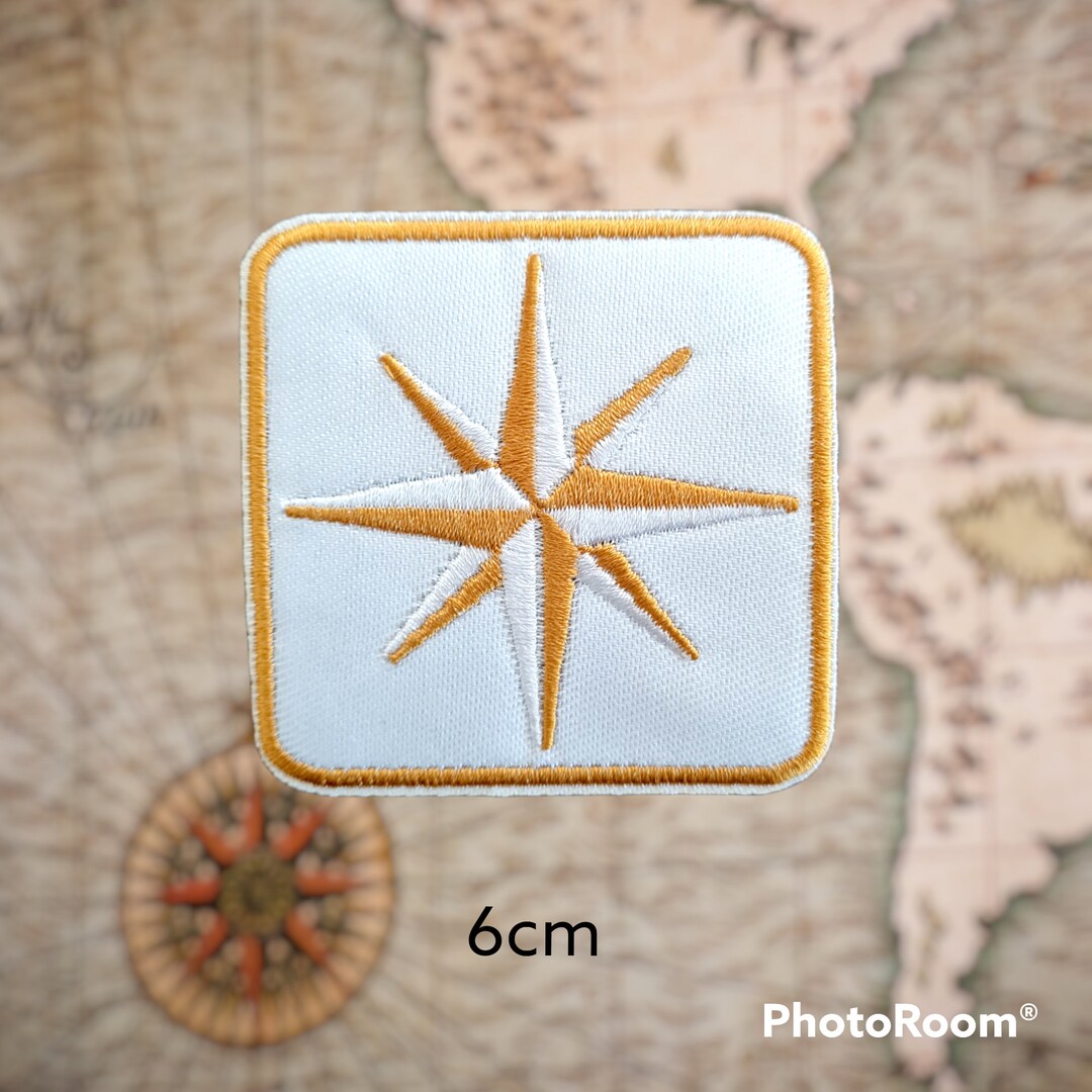 Iron on Patch Compass Traveler Patches Embroidered Clothes Clothing ...