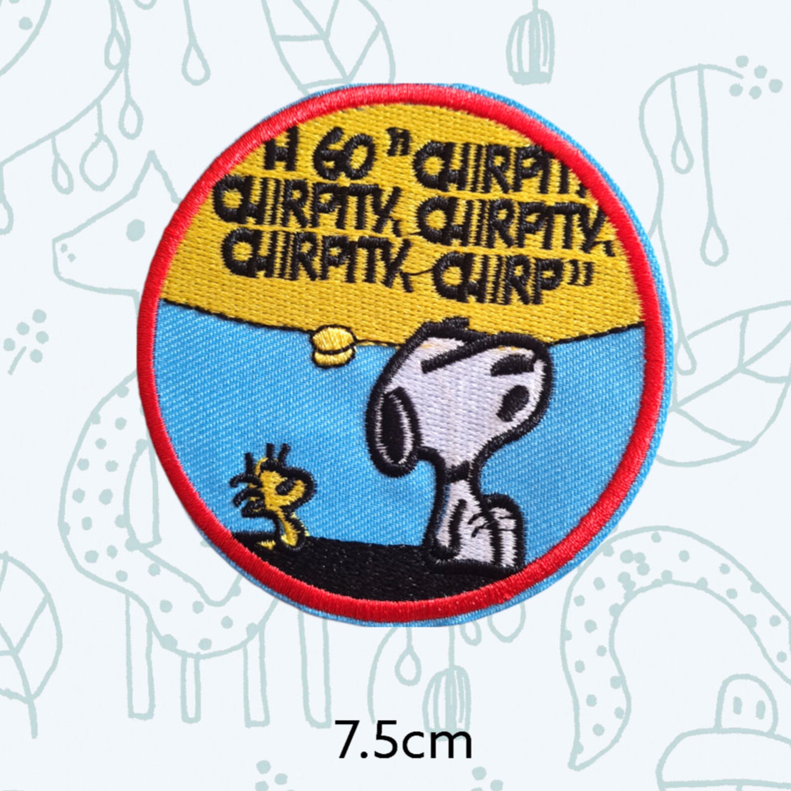 Snoopy 7.5cm Iron on Patches Patch Denim Embroidery - Etsy