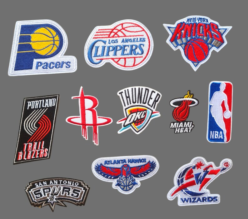 Iron on Patches NBA Basketball Lakers Chicago Bulls - Etsy