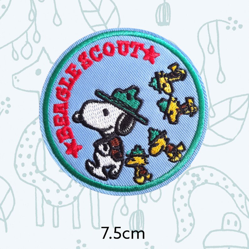Snoopy 7.5cm Iron on Patches Patch Denim Embroidery - Etsy