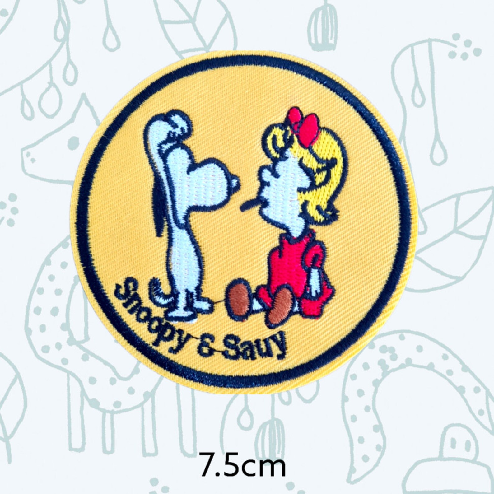 Snoopy 7.5cm Iron on Patches Patch Denim Embroidery - Etsy