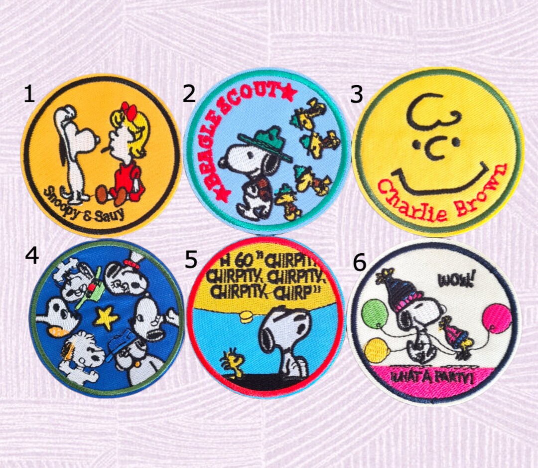 Snoopy 7.5cm - Iron on Patches - Patch - Denim - Embroidery Patch for ...