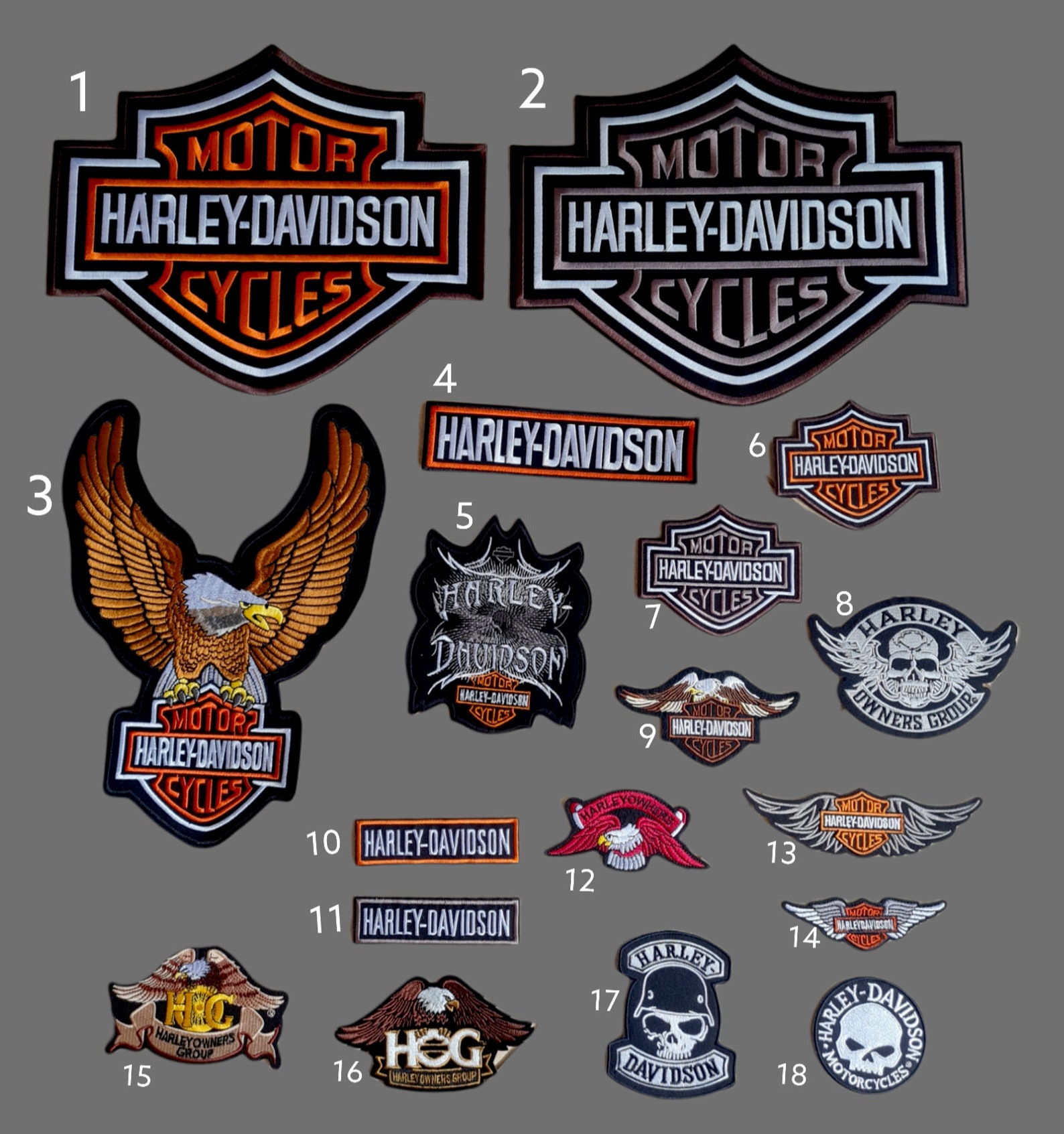 Harley Davidson Iron on Patches Different Models and Sizes - Etsy
