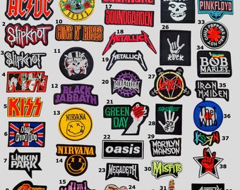 Rock Band Patches | Etsy