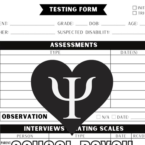 Testing Cover Form MS/HS Version Testing Organization Form - Etsy