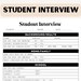 Student Interview Form | School Psychologist Forms | School Counselor ...