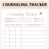 School Counselor Log: Session Tracker, Printable & Fillable (PDF, PPT, PNG) - Etsy