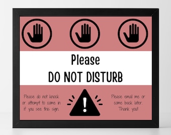 Do Not Disturb Signs, Bundle: Testing, Virtual Meeting, & General for ...
