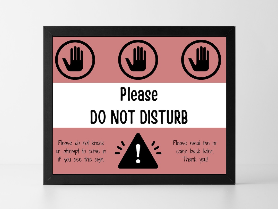 Do Not Disturb Signs, Bundle: Testing, Virtual Meeting, & General for ...