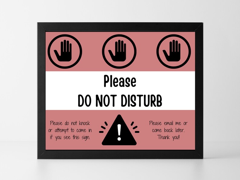 Do Not Disturb Signs, Bundle: Testing, Virtual Meeting, & General for ...