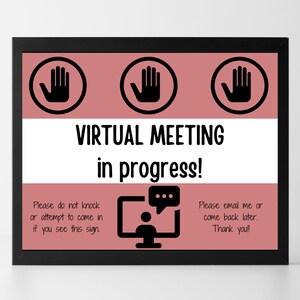 Do Not Disturb Signs, Bundle: Testing, Virtual Meeting, & General for ...