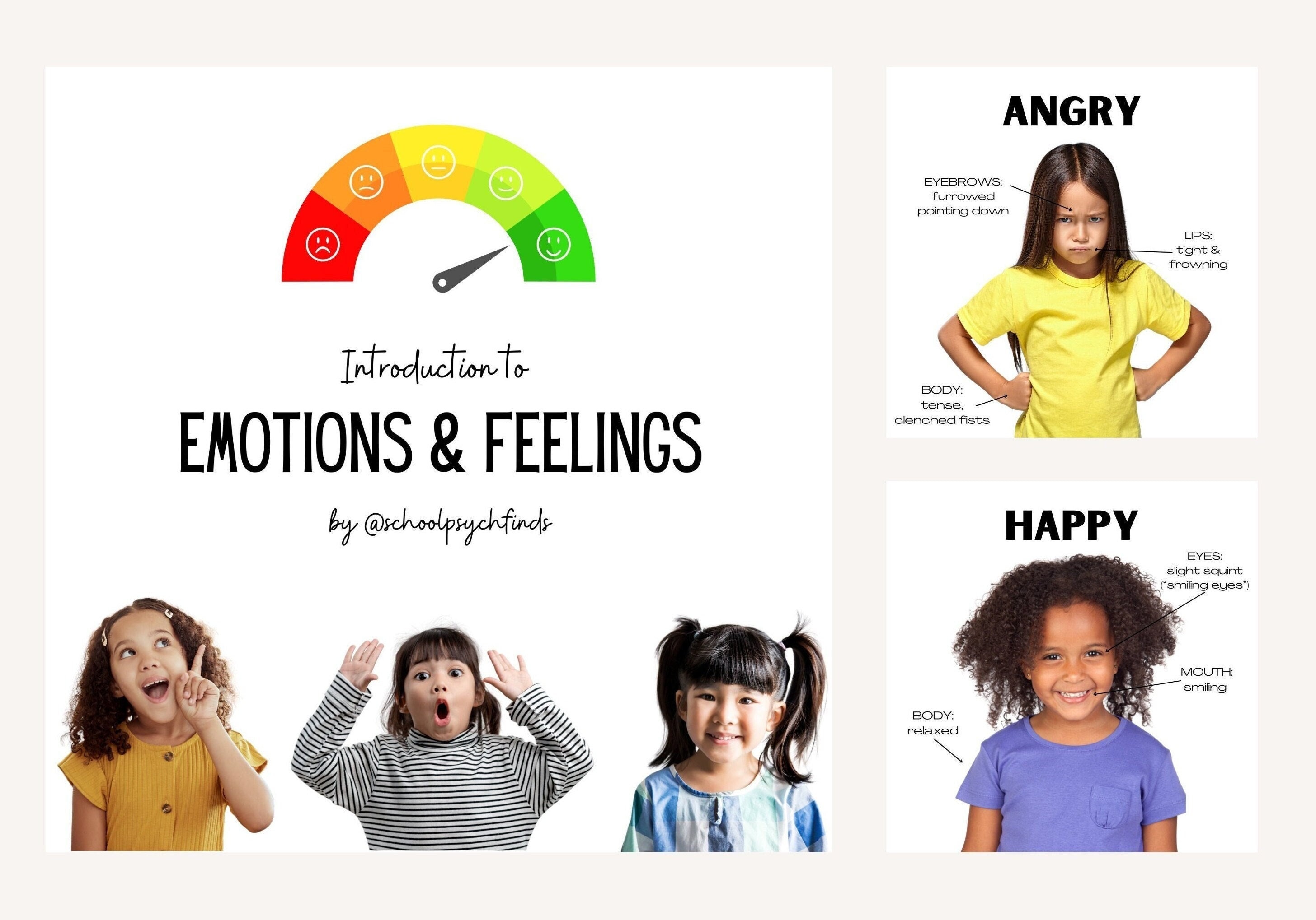 Teaching Emotions (with Real Pictures) Counseling Resource Activity ...