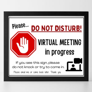 Do Not Disturb Signs, Bundle: Testing, Virtual Meeting, & General for ...
