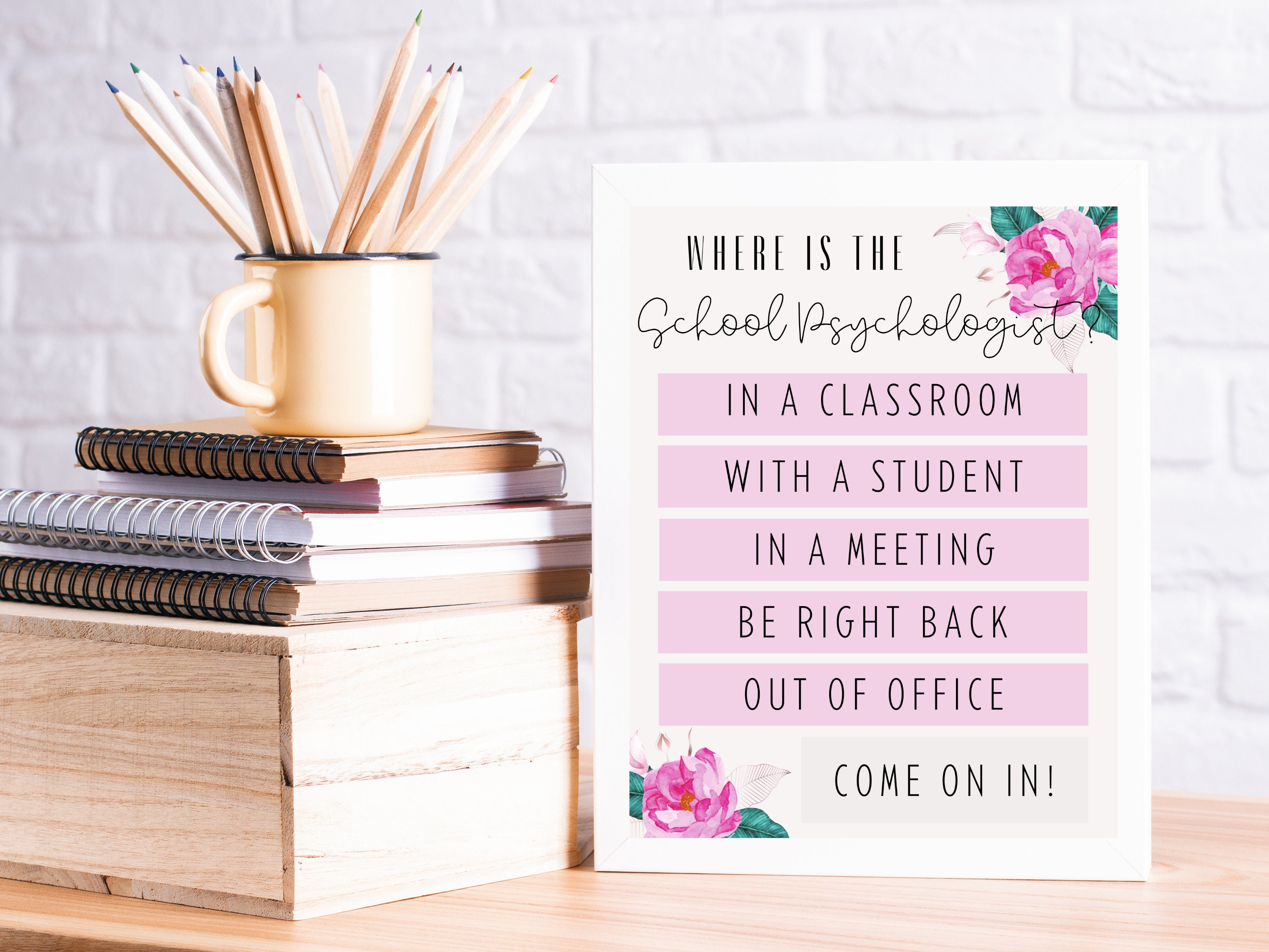 Where is the School Psychologist? Sign ~DIGITAL PRINT~ - Etsy