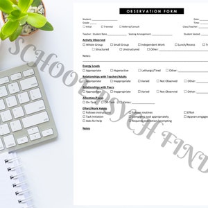 Student Interview Form School Psychologist Forms School Counselor - Etsy