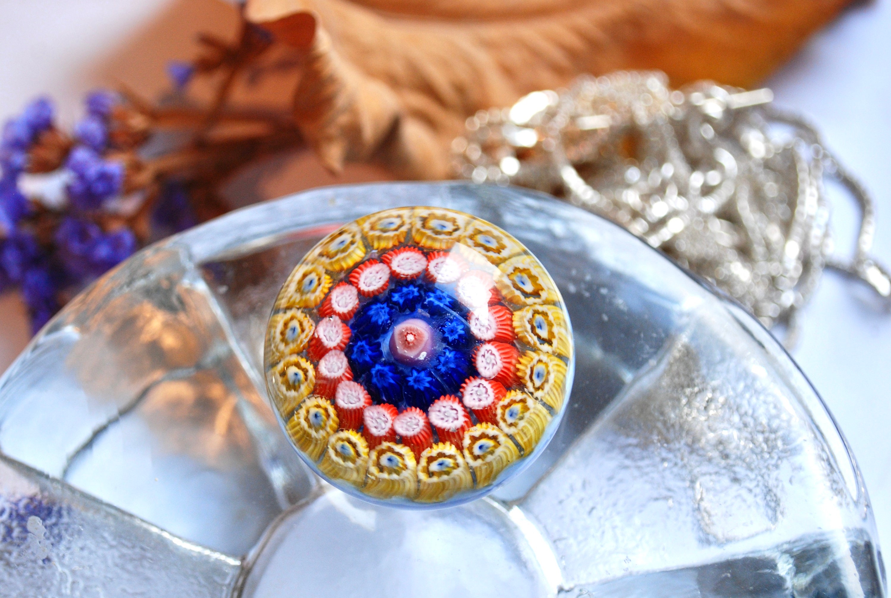 Vintage Small and Beautifully Made Glass Paperweight With Perfect ...