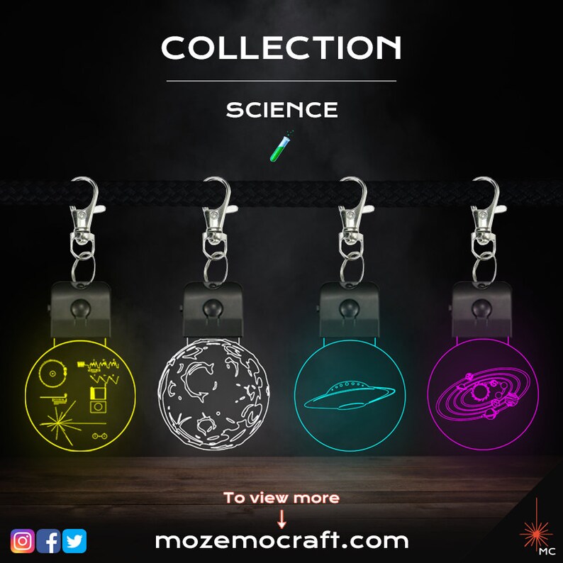 LED Keychain - General Relativity Curve / Black Hole (science) - Etsy