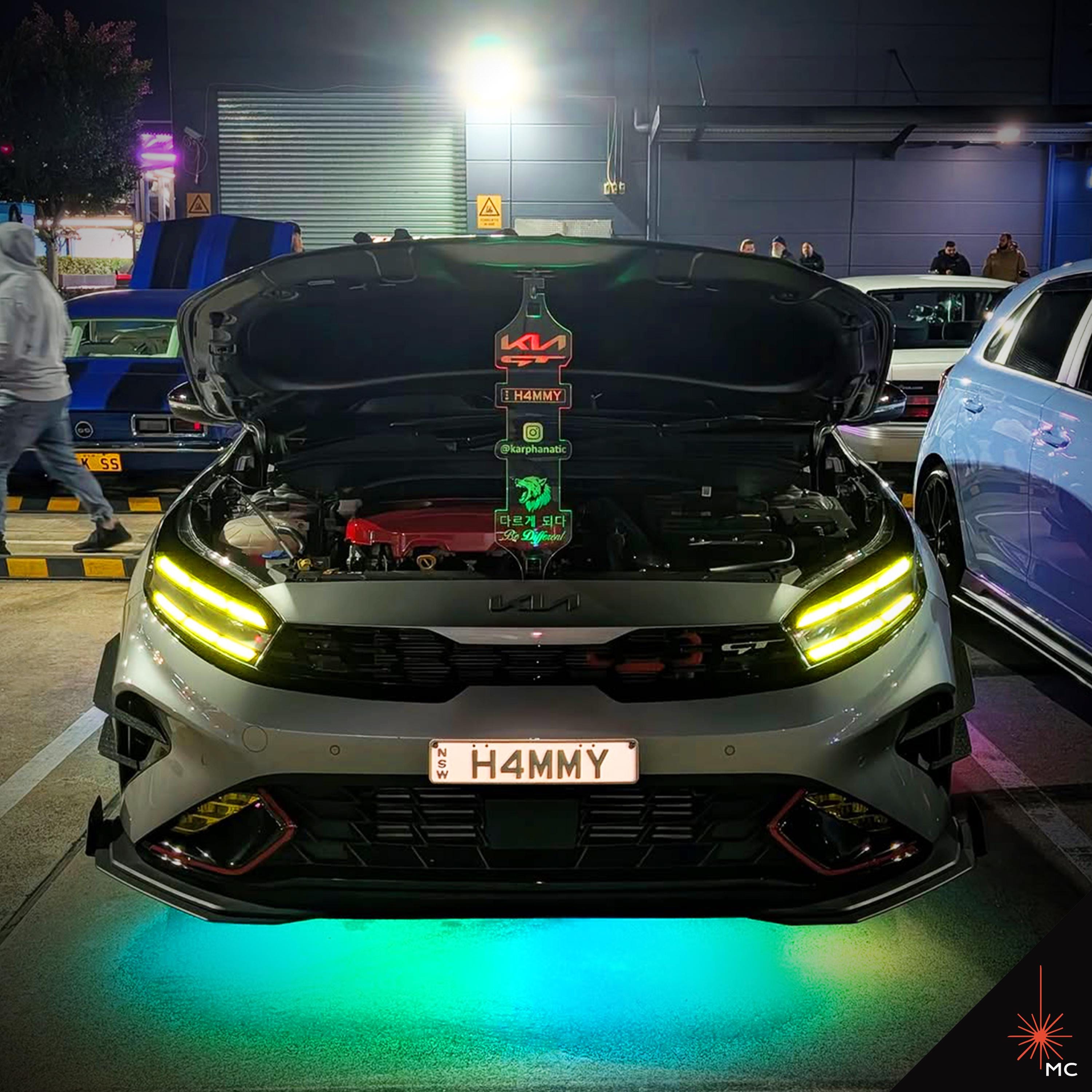 Custom LED Car Bonnet / Hood Holder Prop Display (motor Vehicle ...