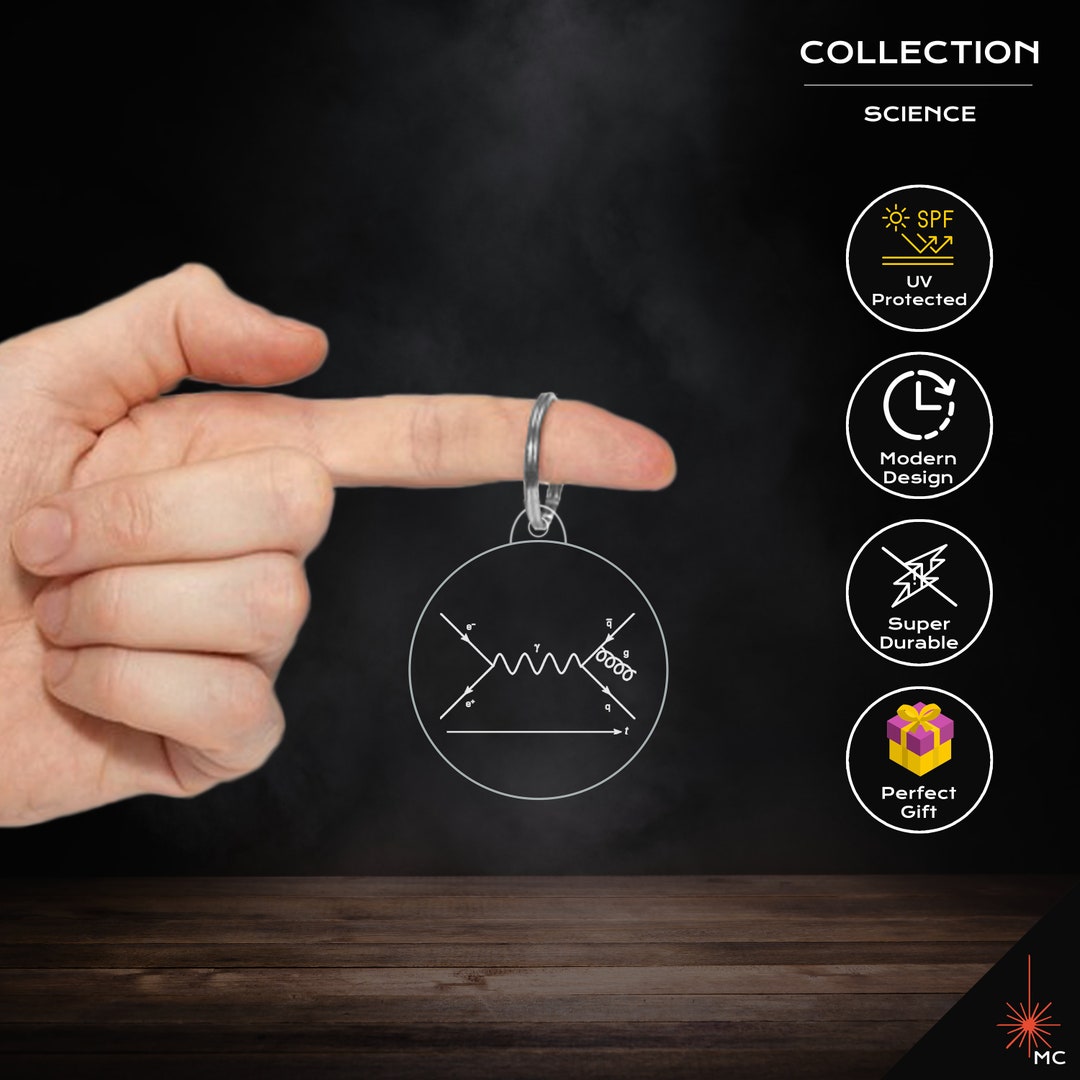 Keychain - Feynman Diagram (science) - Etsy